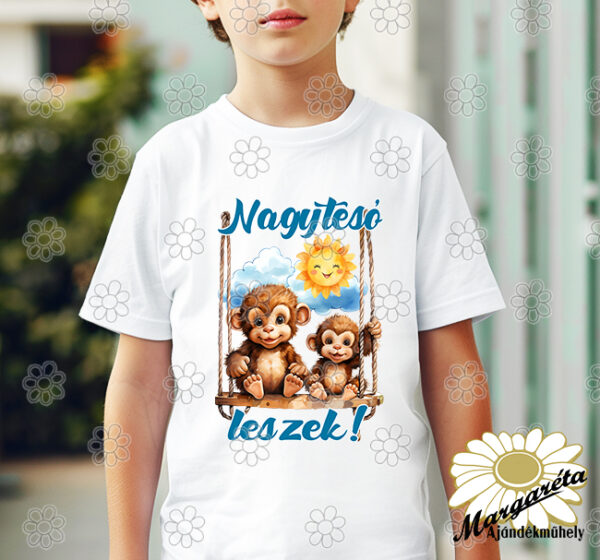 Nagytesó leszek két kismajom hintázik gyerekpóló – Margaréta Ajándékműhely
